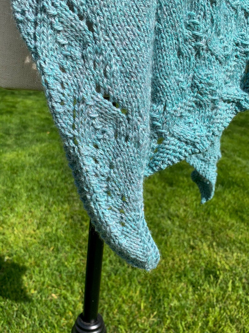 KNIT Pattern - Tiptoe Through the Tulips Wrap Oversize Generous ...
