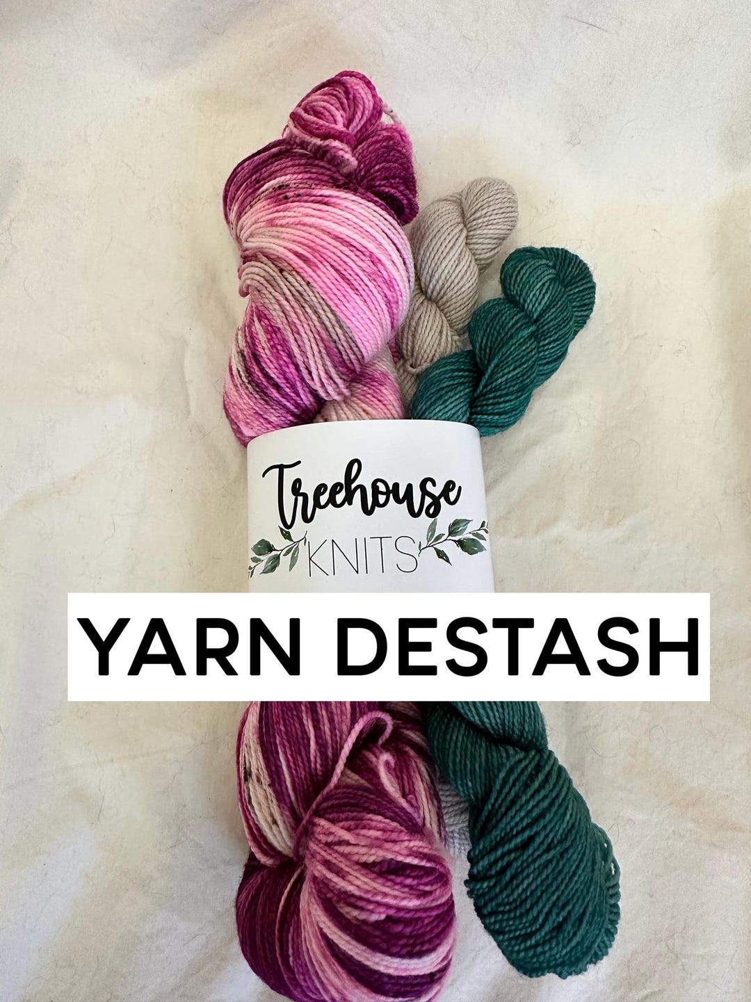 YARN DESTASH Treehouse Knits Sock Set 2021 Yarn of the Month Sock Set Fingering Pink Variegated ...