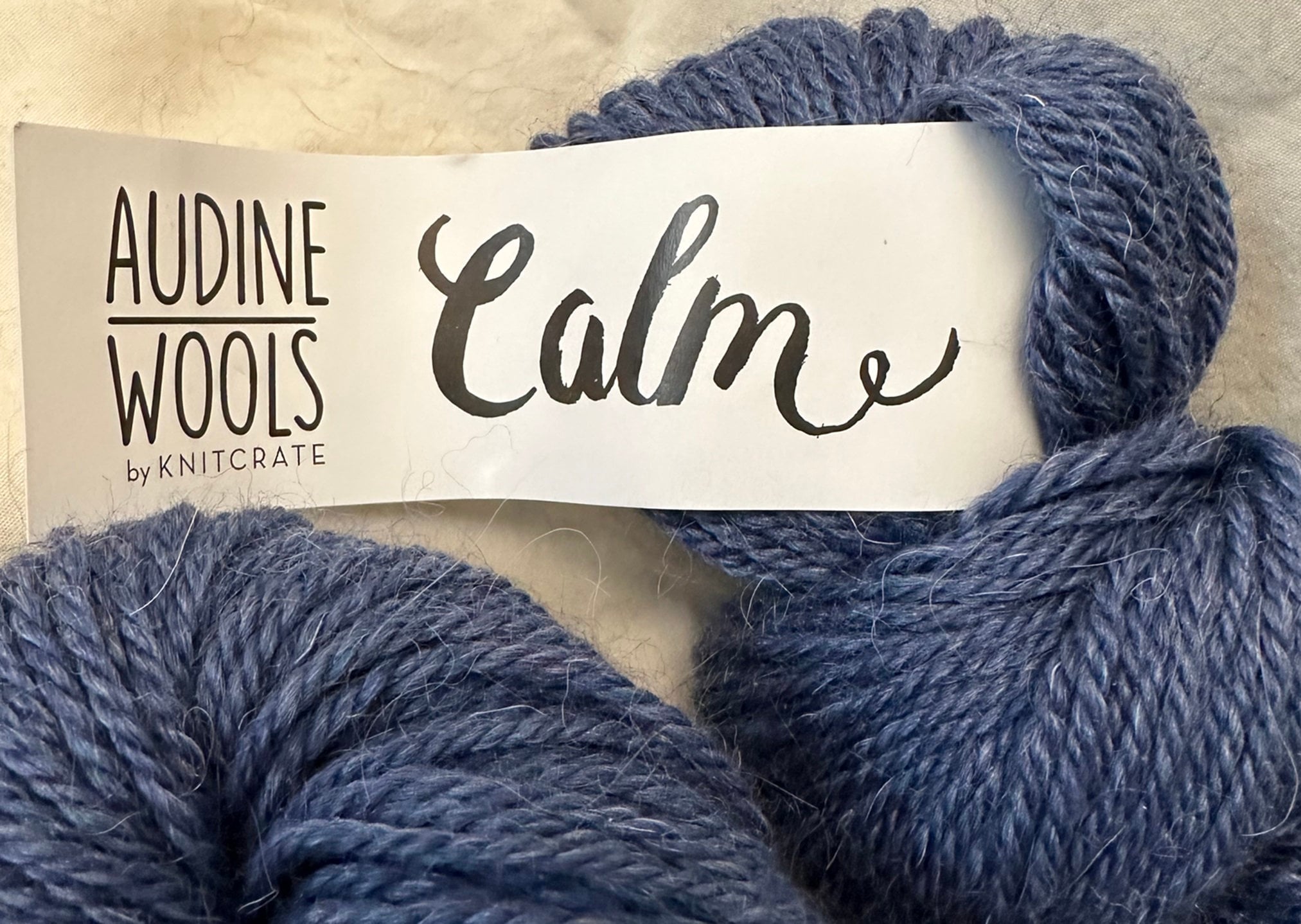 YARN DESTASH Audine Wools Calm by Knitcrate Wool Silk Mohair Blue DK - Etsy