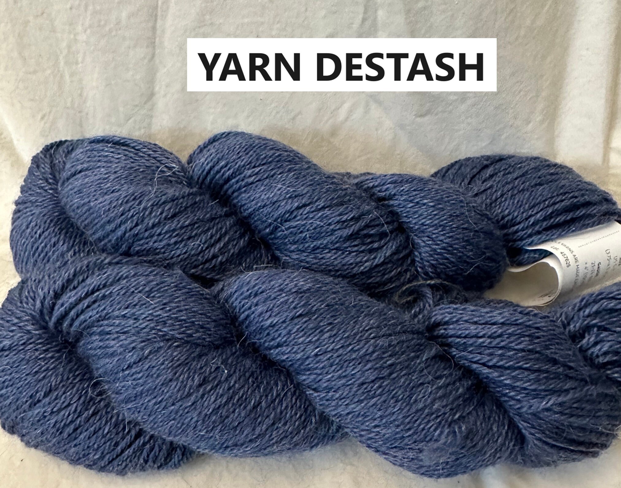 YARN DESTASH Audine Wools Calm by Knitcrate Wool Silk Mohair Blue DK - Etsy