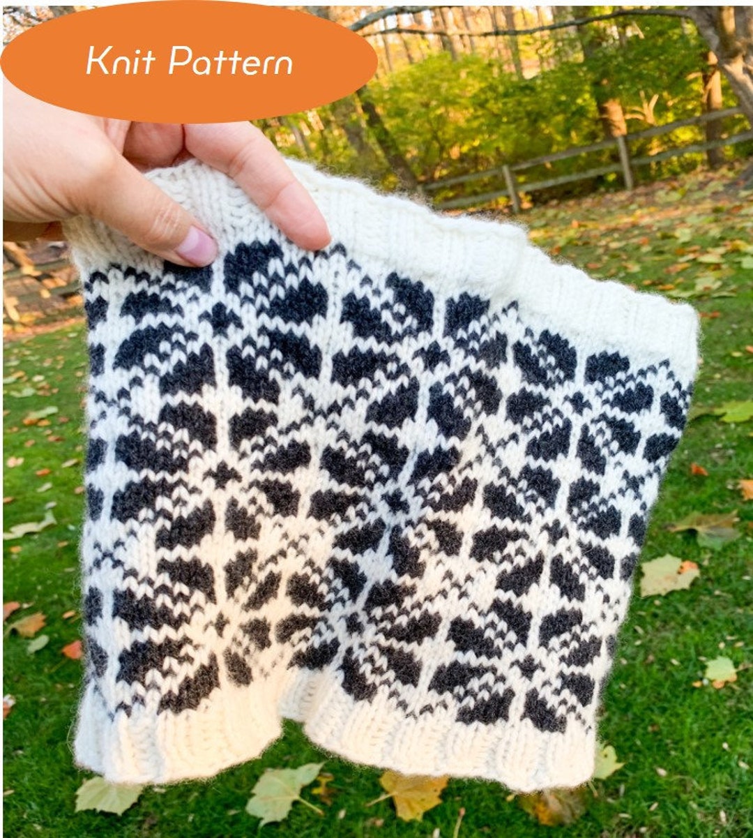 KNIT Pattern - Arabis Cowl - Stranded Colorwork Flower Pattern - Etsy