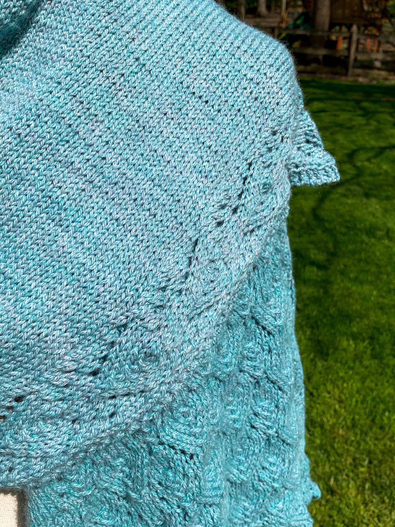 KNIT Pattern - Tiptoe Through the Tulips Wrap Oversize Generous ...