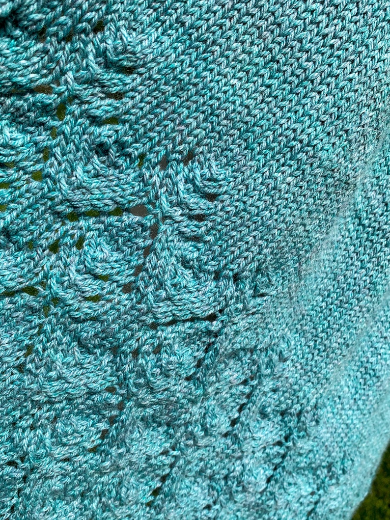 KNIT Pattern - Tiptoe Through the Tulips Wrap Oversize Generous ...