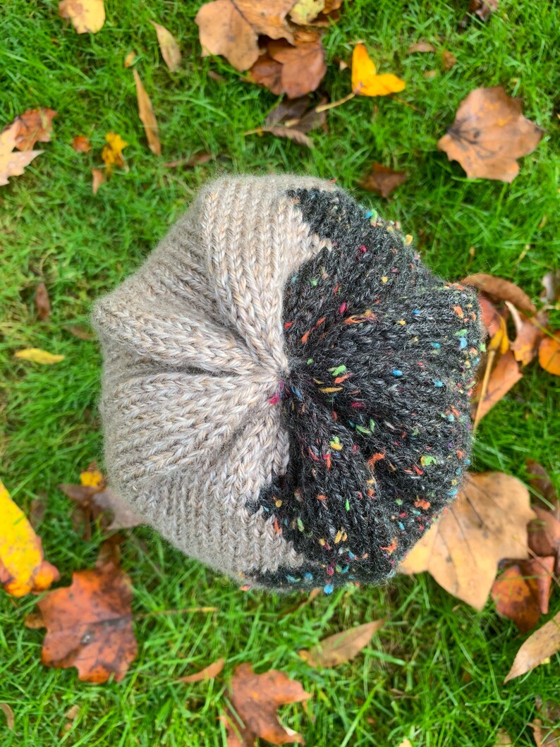 KNITTING PATTERN Socorro Two Color Knit Hat Pattern With - Etsy