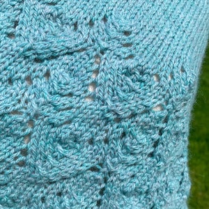 KNIT Pattern - Tiptoe Through the Tulips Wrap Oversize Generous ...