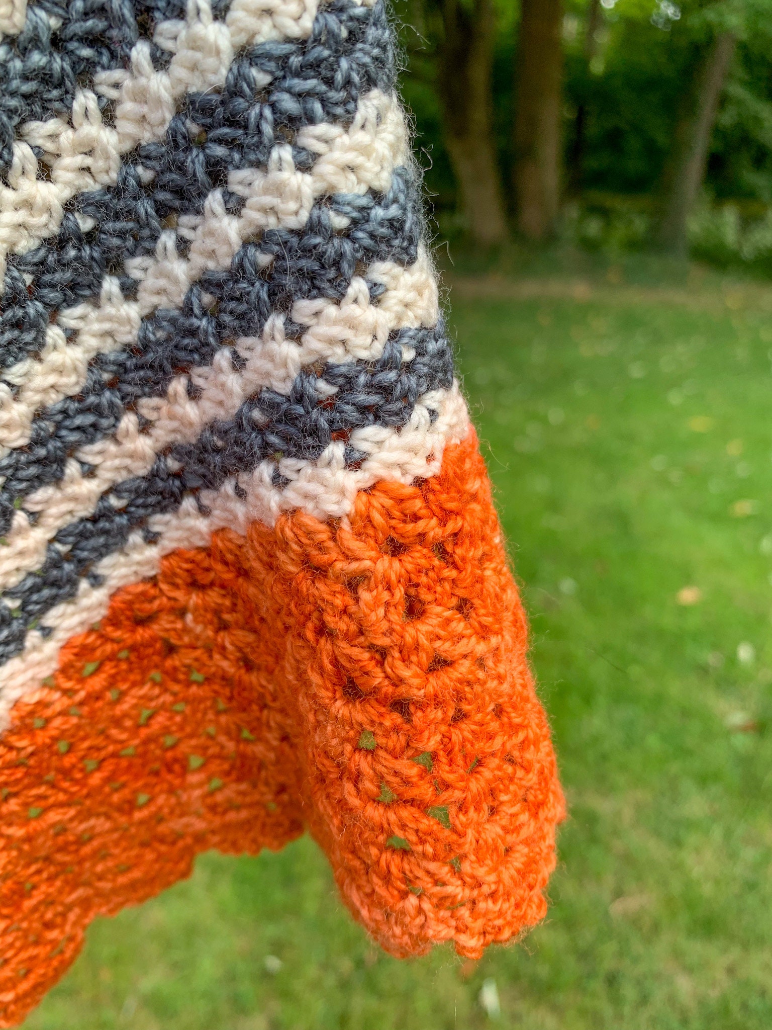 CROCHET Pattern - Cheval Crescent Wrap Scarf Shawl Lace Picot ...