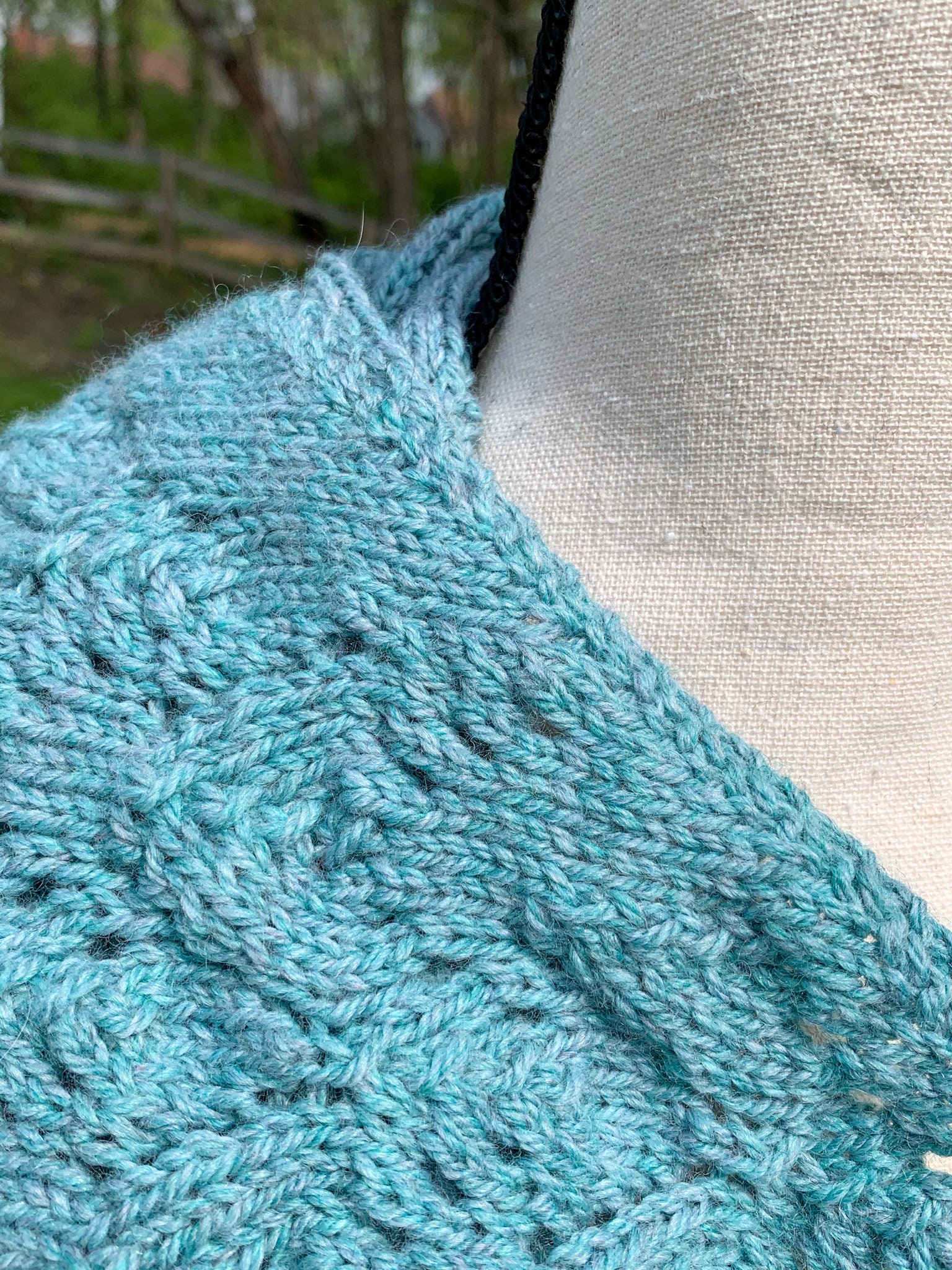 KNIT Pattern - Tiptoe Through the Tulips Wrap Oversize Generous ...
