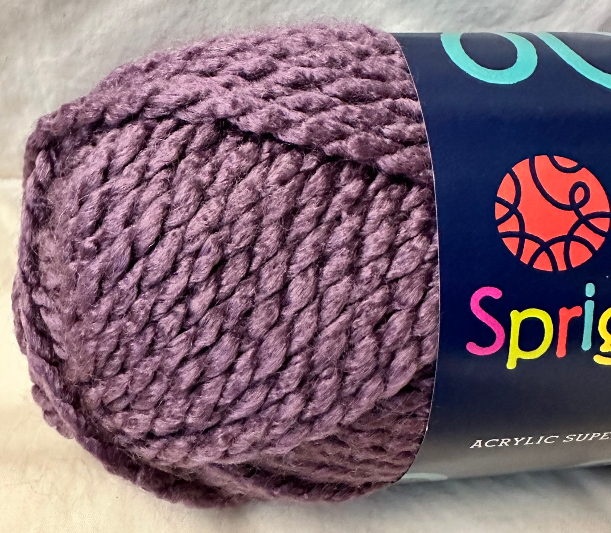 YARN DESTASH Sprightly Yarns Acrylic Super Bulky Bluprint Dark Purple ...