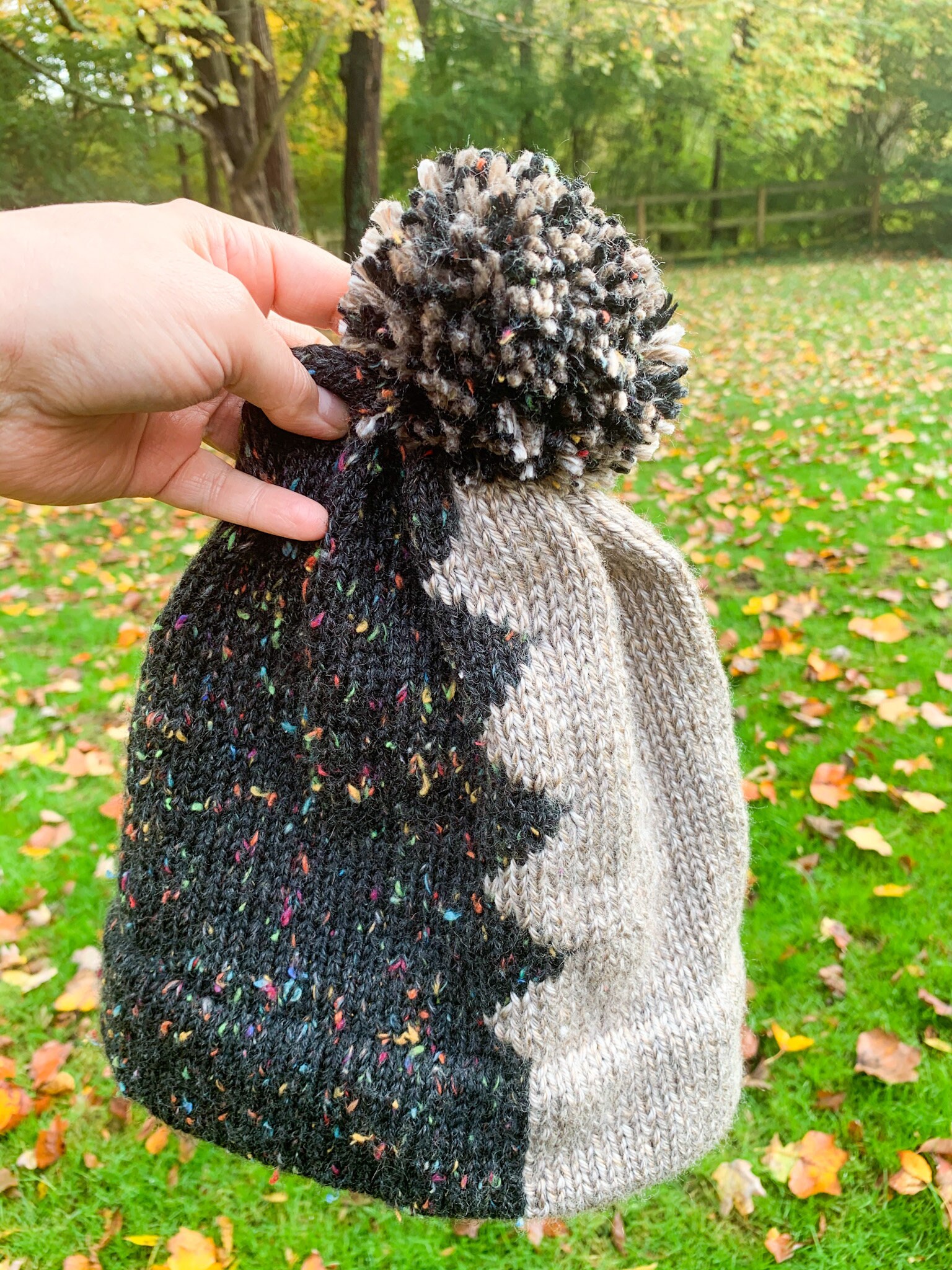 KNITTING PATTERN Socorro Two Color Knit Hat Pattern With - Etsy