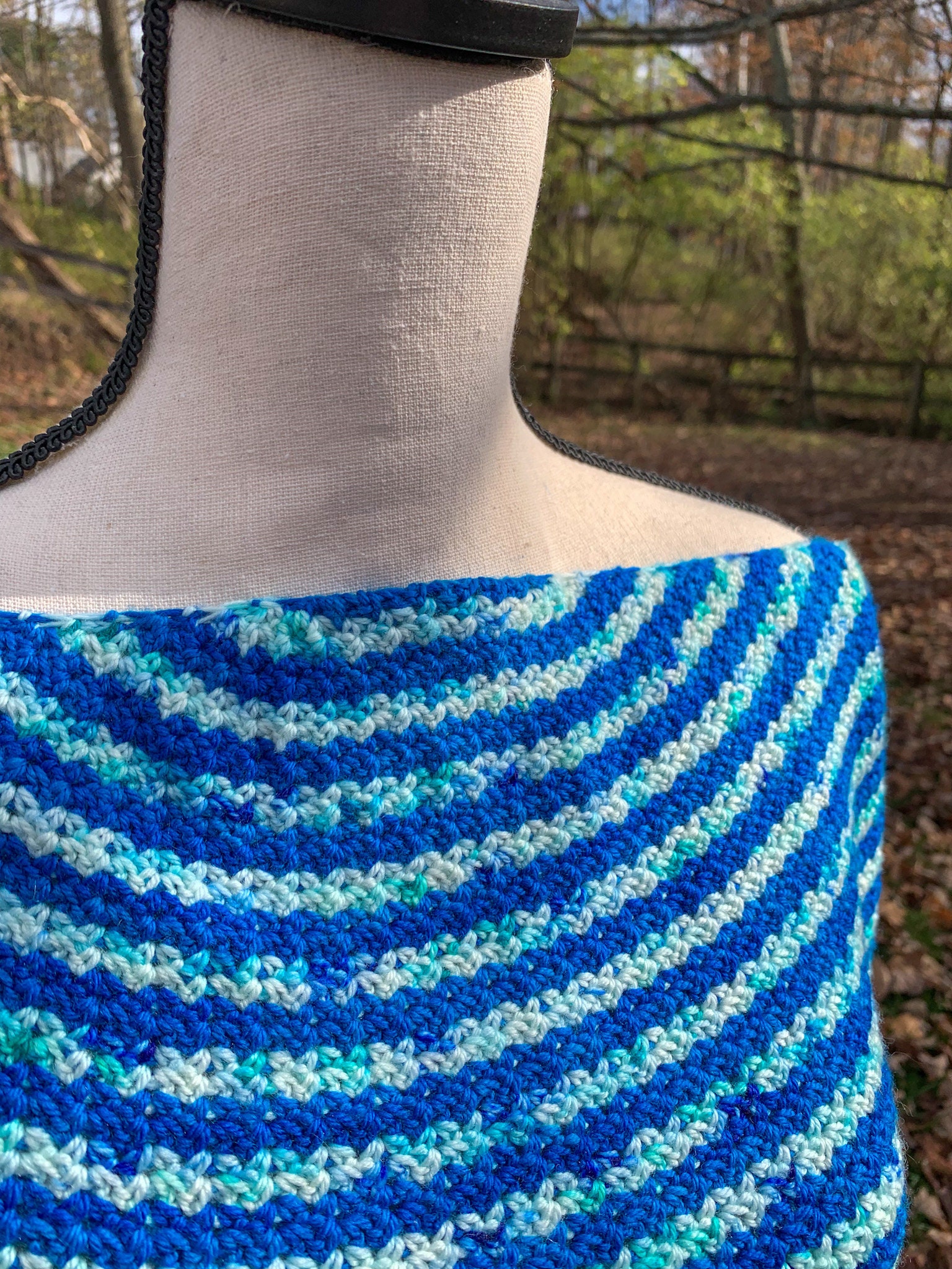 CROCHET Pattern - Cheval Crescent Wrap Scarf Shawl Lace Picot ...