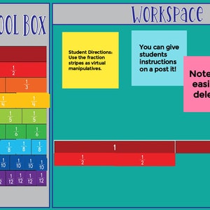 Google Workspace for Education Interactive Math Mat: Fraction Bars ...