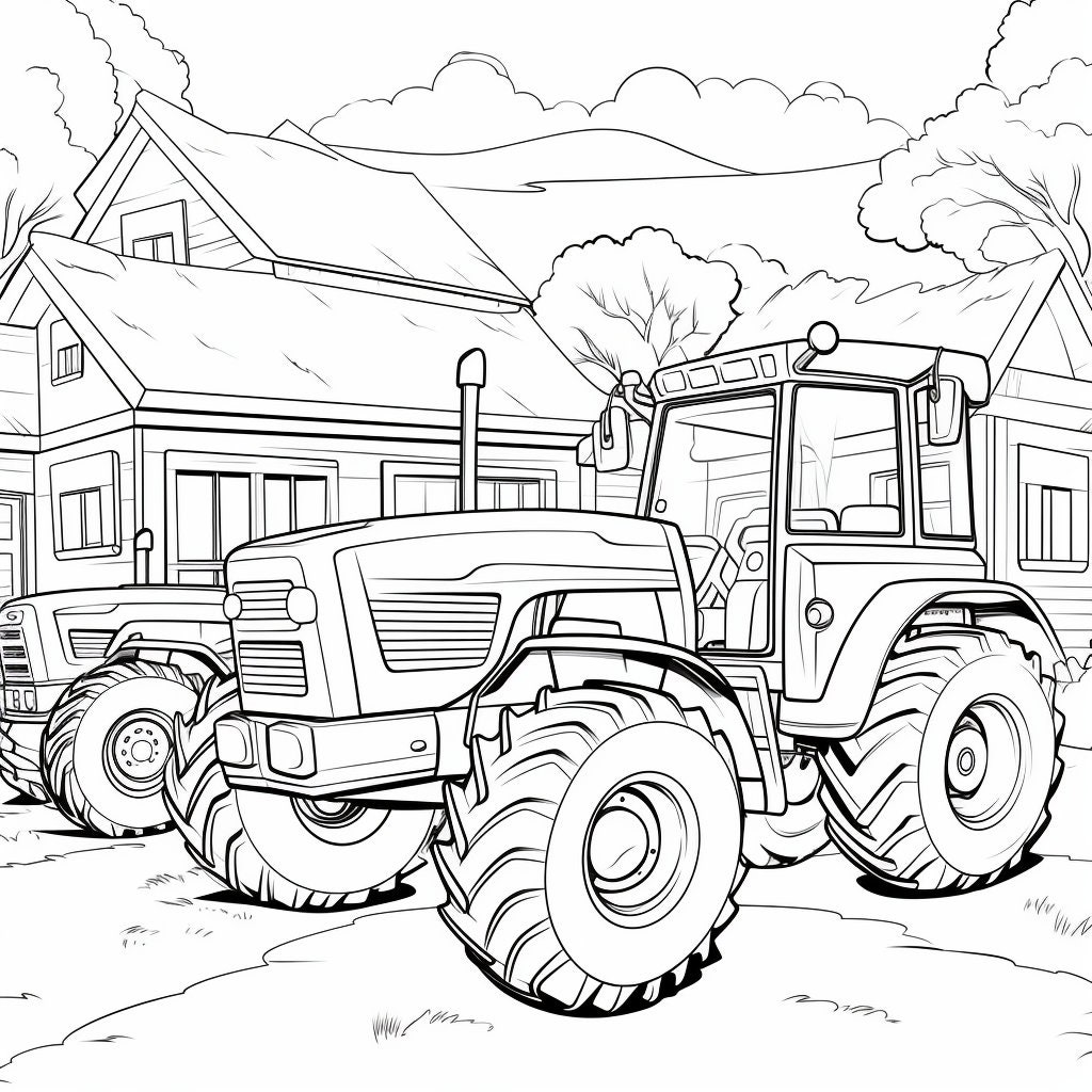 Coloring Pages Tractors Home Design Ideas Hot Sex Picture
