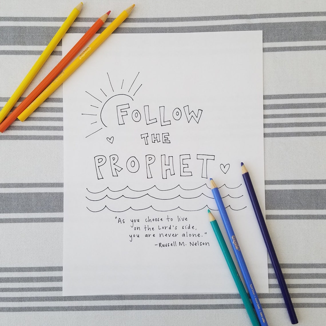 Printable General Conference Coloring Pages and Notes, Adult and Kid ...