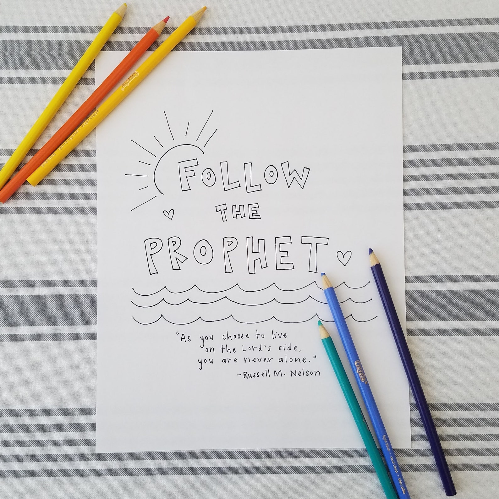 Printable General Conference Coloring Pages and Notes, Adult and Kid ...