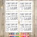 Printable First Day of School Sign, Coloring Pages, Digital, Download ...