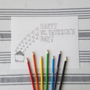 Printable St. Patrick’s Day Coloring Pages, Adult and Kid Coloring ...