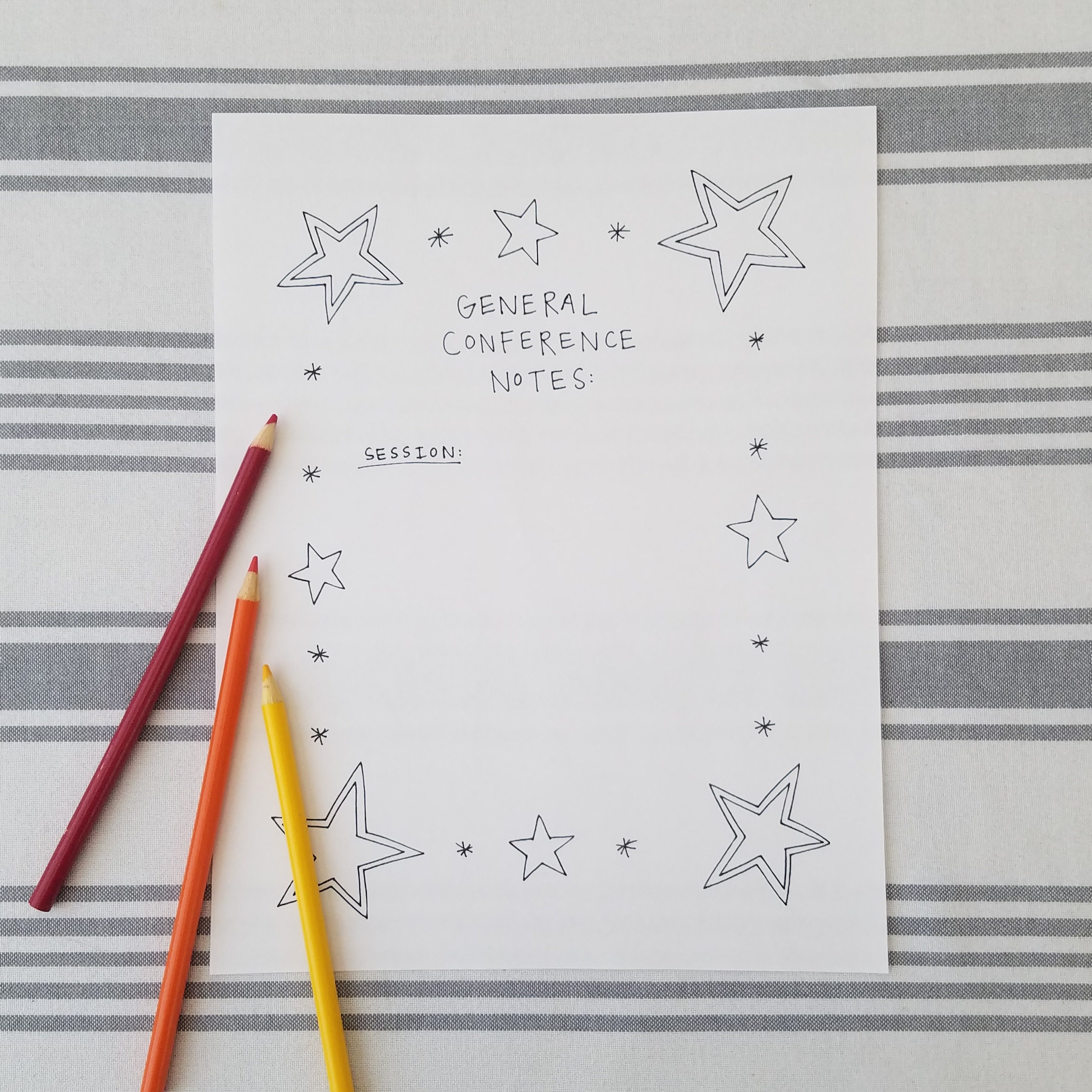 Printable General Conference Coloring Pages and Notes, Adult and Kid ...