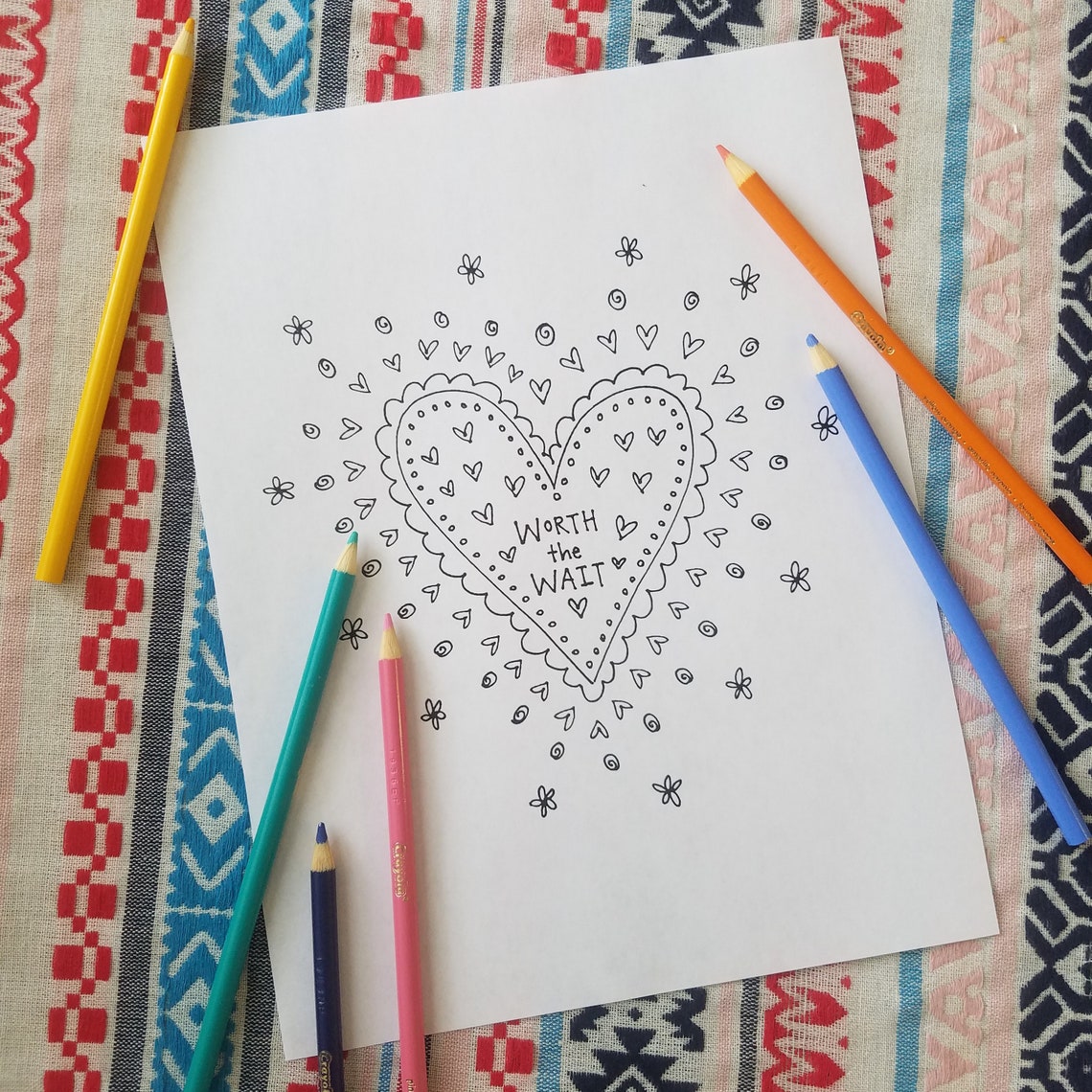 Printable Infertility Awareness Coloring Pages, Adult Coloring Sheets ...