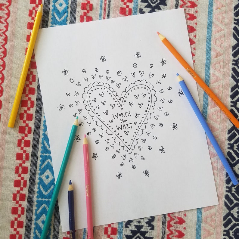 Printable Infertility Awareness Coloring Pages, Adult Coloring Sheets ...