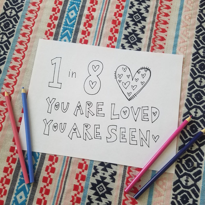 Printable Infertility Awareness Coloring Pages, Adult Coloring Sheets ...