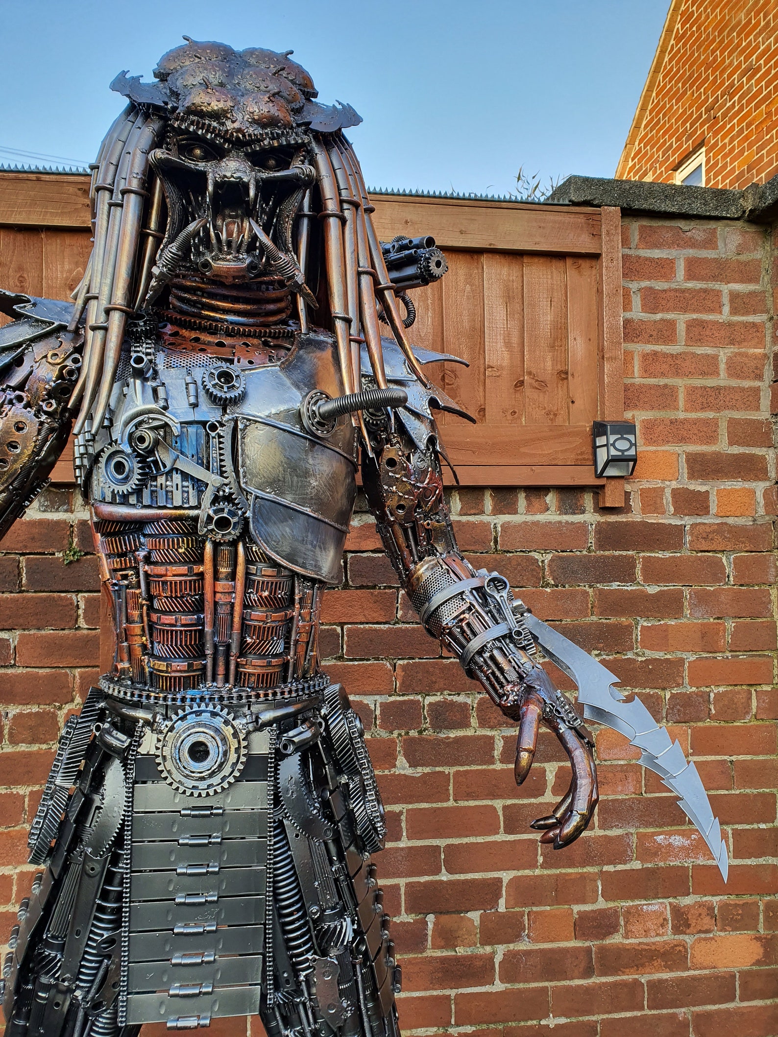 Predator Life Size Alien Vs Predator Handmade Recycled Metal - Etsy