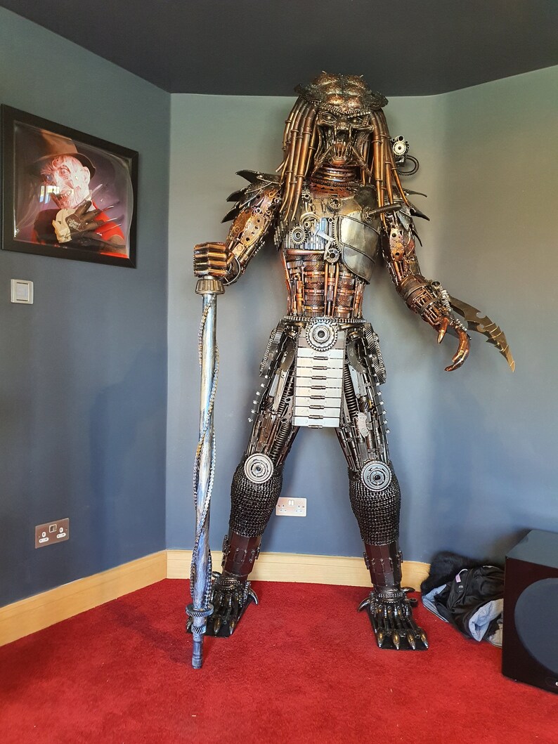 Predator Life Size Alien Vs Predator Handmade Recycled Metal - Etsy