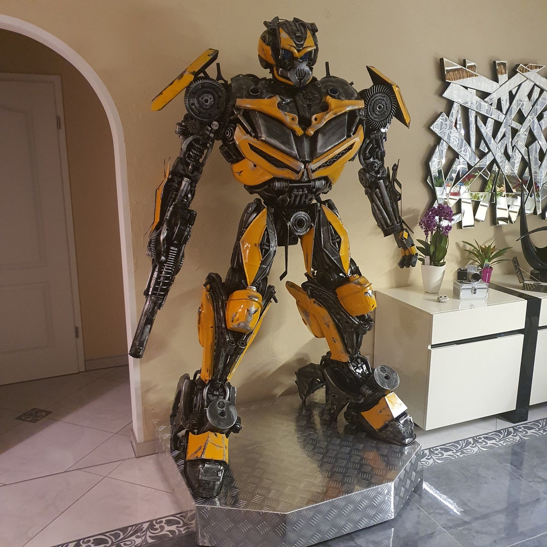 Bumblebee 200cm Gun Life Size Transformers Autobots Metal Art ...