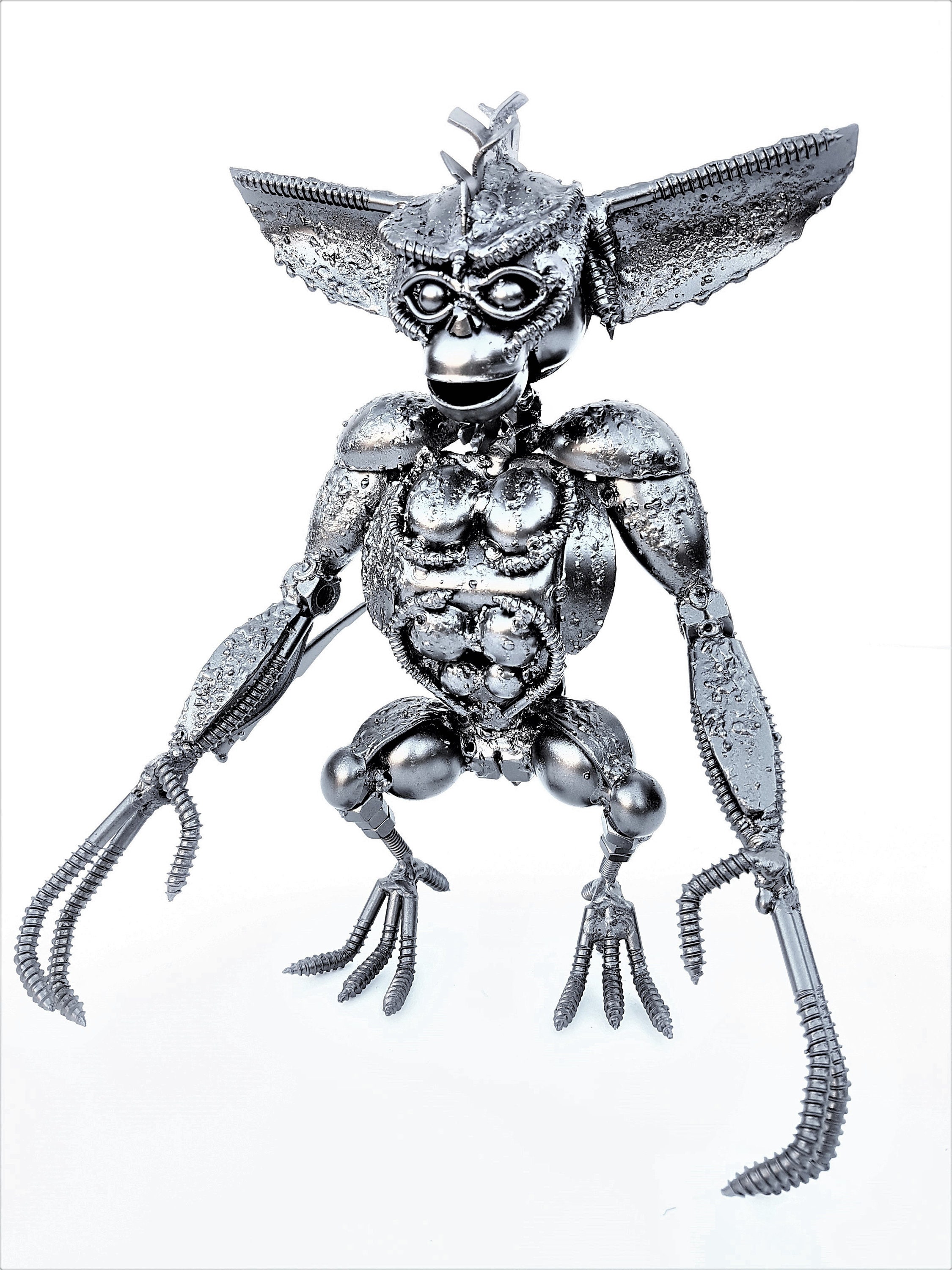 Gremlin Big Sci-Fi Handmade Metal Art Productions Recycled | Etsy