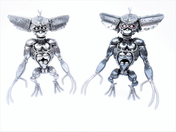 Gremlin Big Sci-fi Handmade Metal Art Productions Recycled | Etsy
