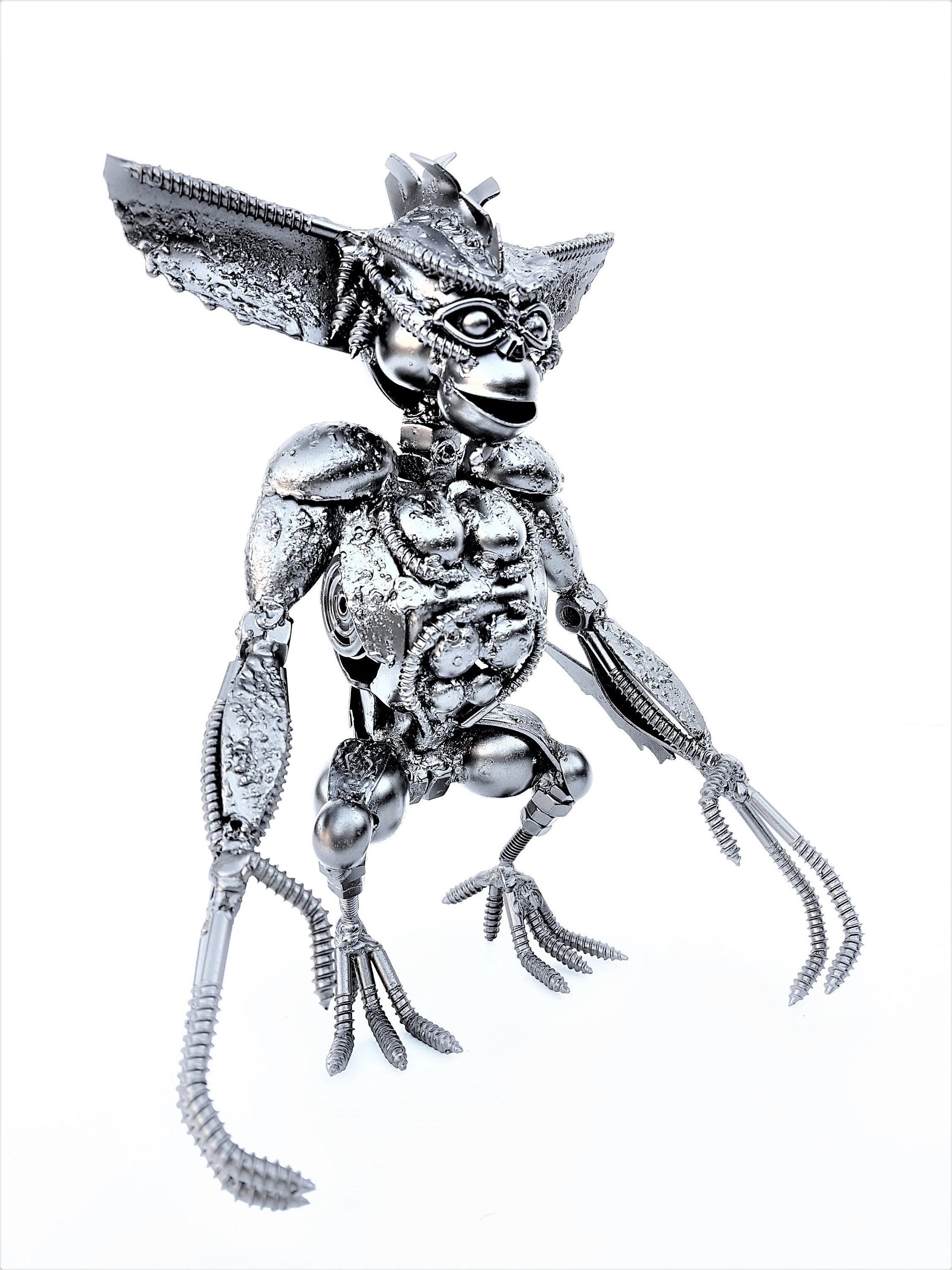 Gremlin Big Sci-Fi Handmade Metal Art Productions Recycled | Etsy