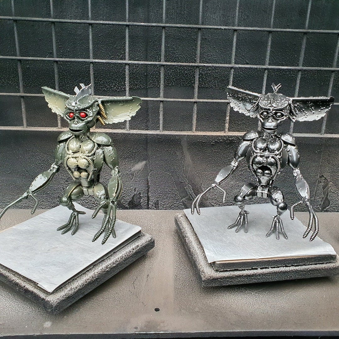 Gremlin Big Sci-fi Handmade Metal Art Productions Recycled - Etsy