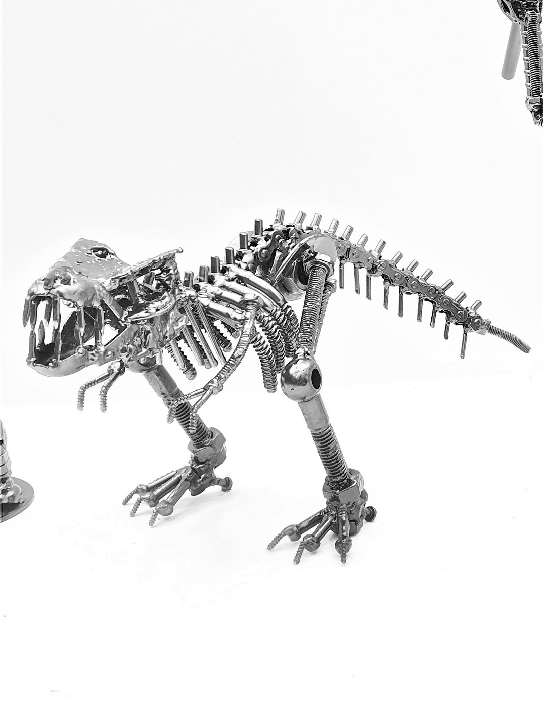 T-rex Dinosaur Handmade Recycled Metal Art Productions - Etsy
