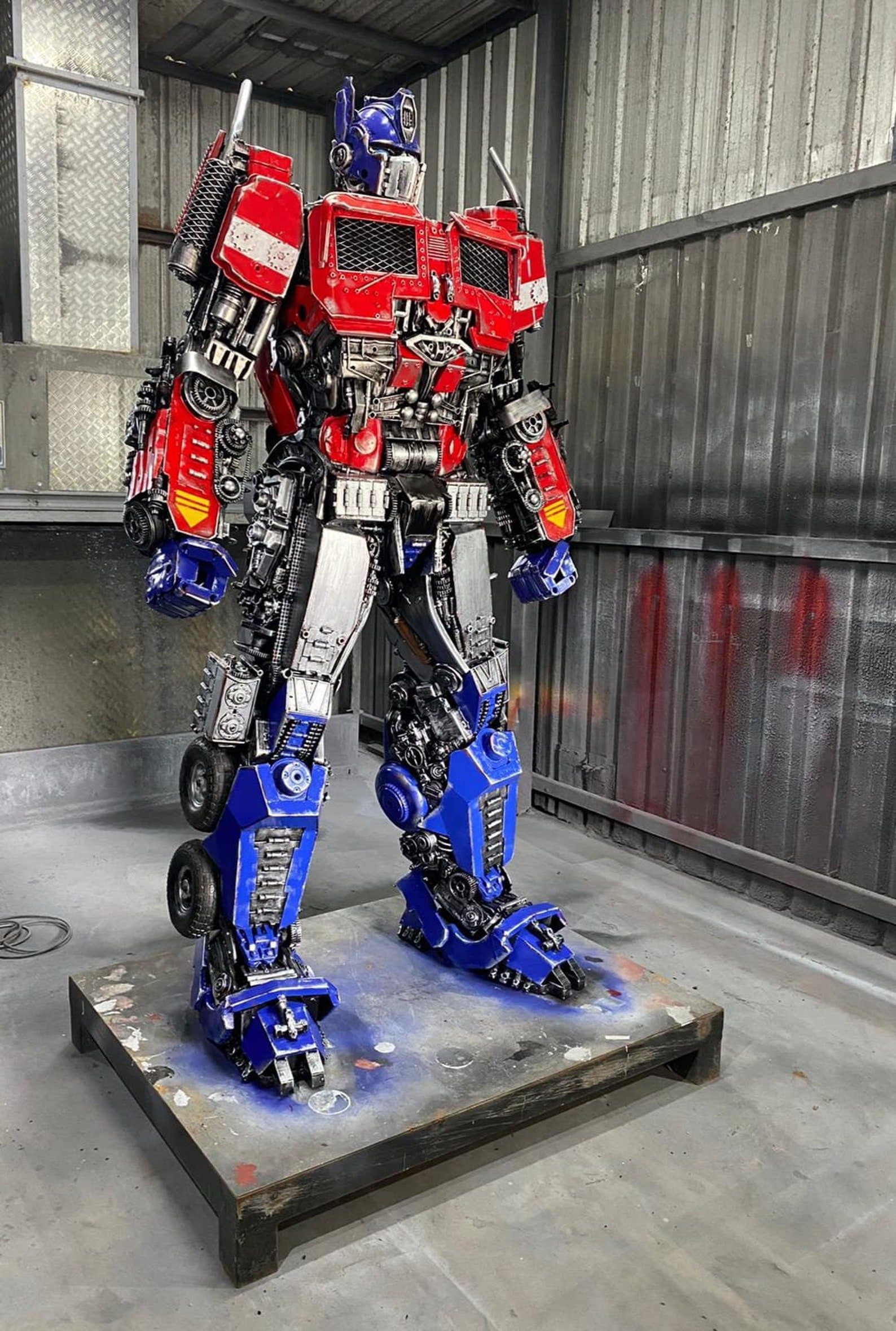 Optimus Prime Life Size Transformers Handmade Recycled Metal - Etsy