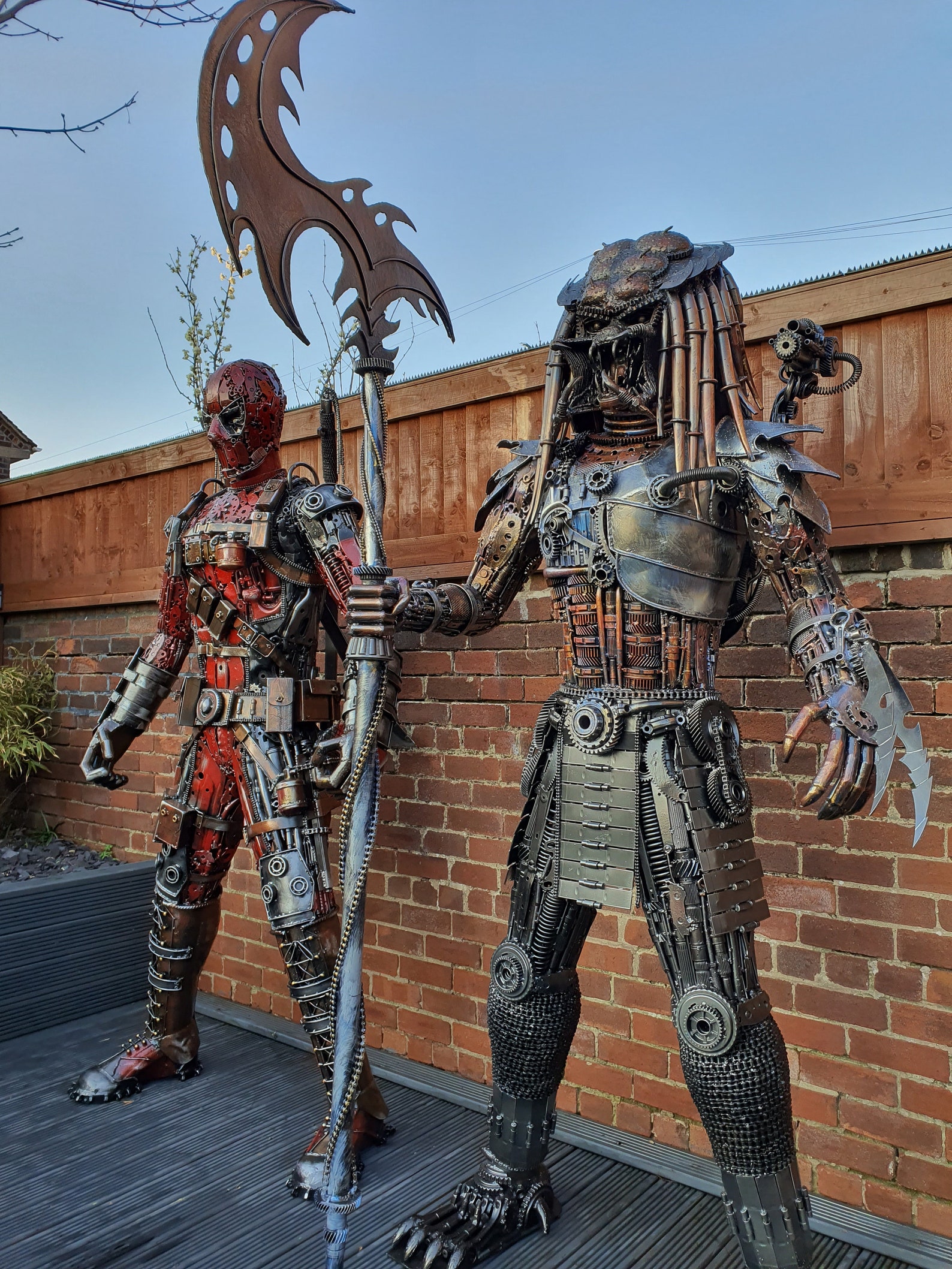 Predator Life Size Alien Vs Predator Handmade Recycled Metal - Etsy UK