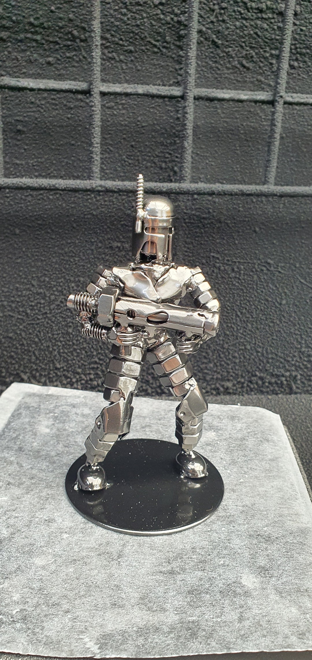 Boba Fett Small Heavy Blaster Silver Star Wars Metal Art Productions ...