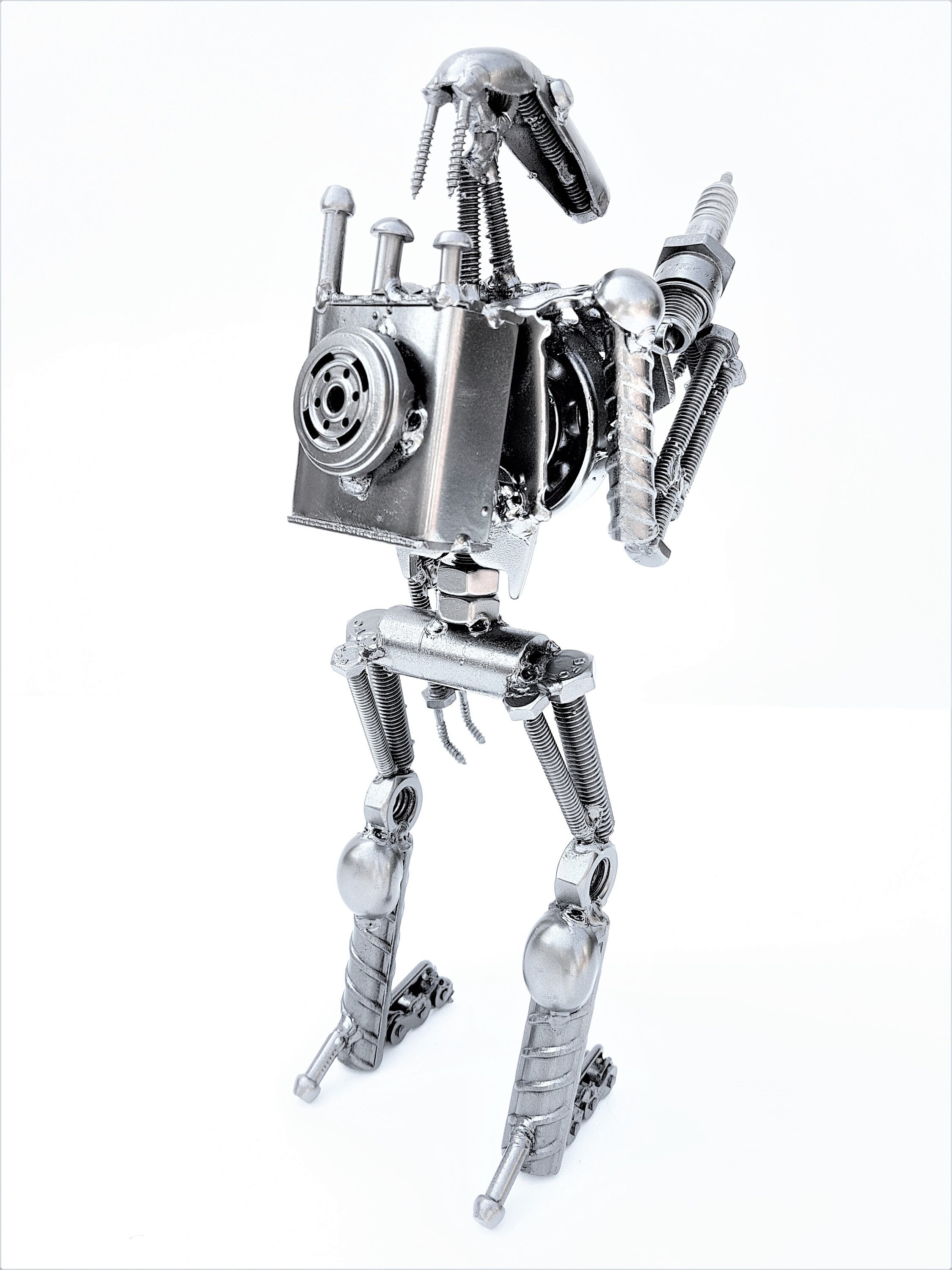 Droid Big Gunn Down Silver Star Wars Metal Art Productions Handmade ...