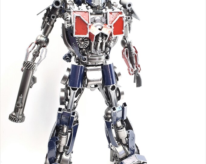 Transformers Optimus Prime 60cm Sci-fi Handmade Recycled Metal Art ...