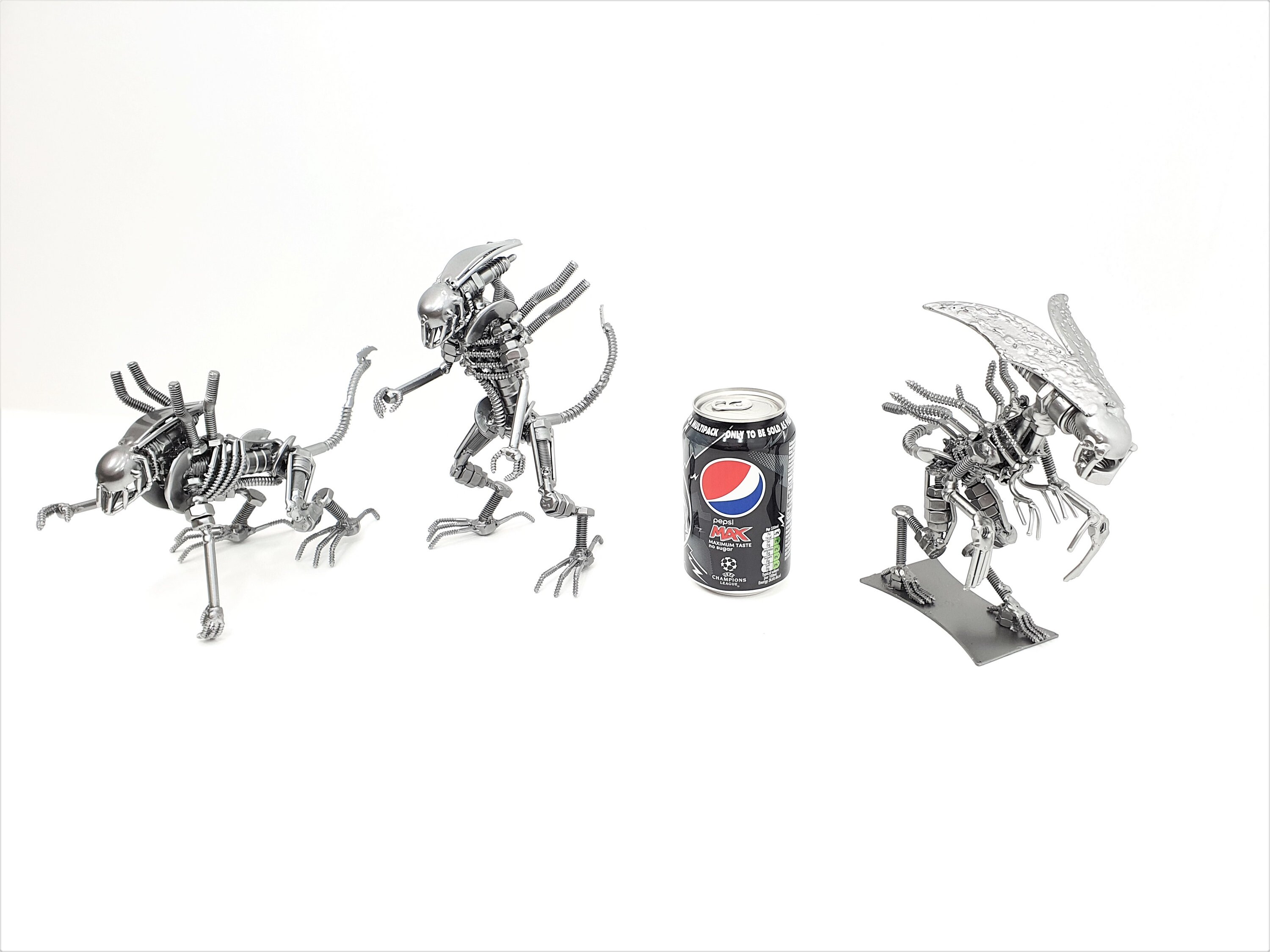 Alien 20cm 3 Types to Choose From Metal - Etsy UK