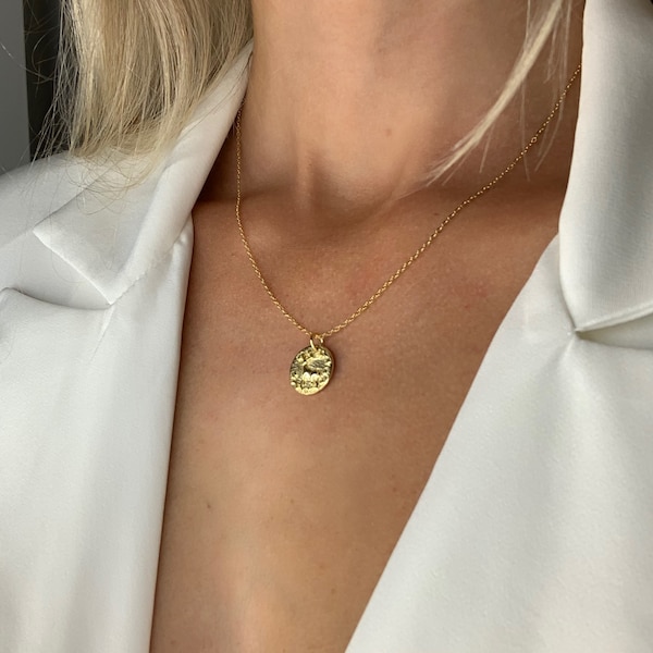 Embossed Necklace - Etsy