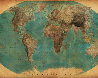 1930s World Map | Etsy