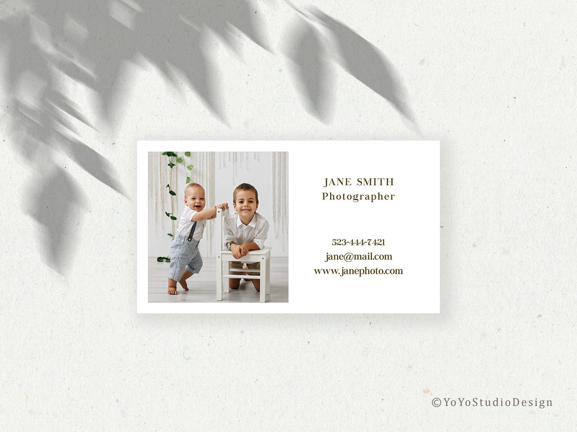 Photography Business Card Template Photoshop - Ablebionics