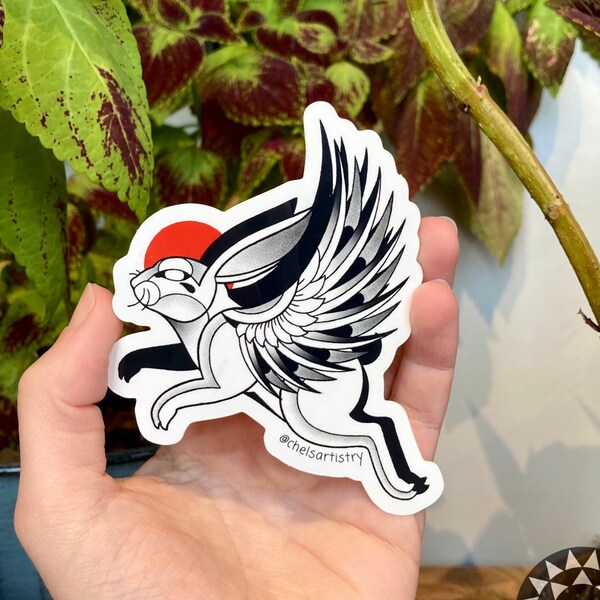 Winged Rabbit - Etsy