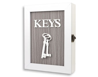 Large Vintage Wall Key Organizer Shabby Chic Wood Wall Key - Etsy