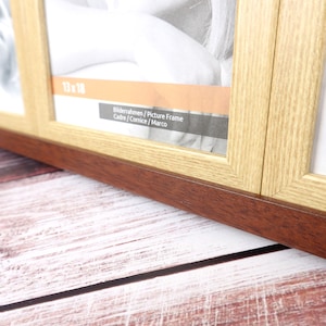 Brown Collage Picture Frame With 3 Openings, Photo Collage Frame, Multi ...