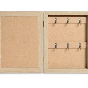 Wooden Key Box Beige Key Box Vintage Key Box Key Holder | Etsy