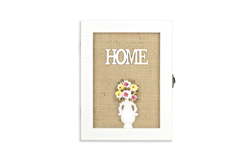 Wooden Key Box White Key Box Vintage Key Box Key Holder - Etsy