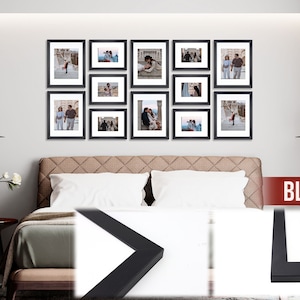 12 Piece Large Rectangle Gallery Wall Frame Set - Modern Photo Frame ...