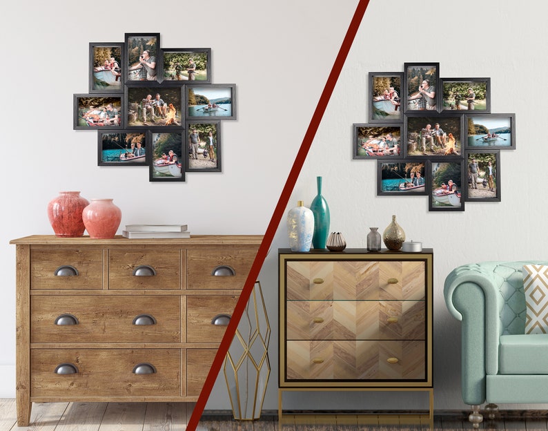 9 Opening Family Picture Frame Collage for Wall Décor - Etsy