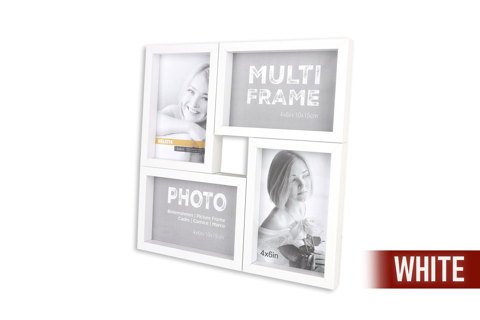 4-opening 4x6 Rustic Picture Frame Collage Farmhouse - Etsy