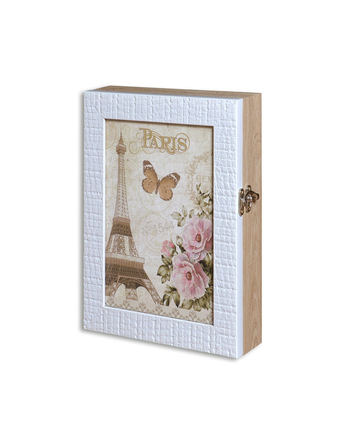 Wooden Key Box White Key Box Vintage Key Box Key Holder | Etsy